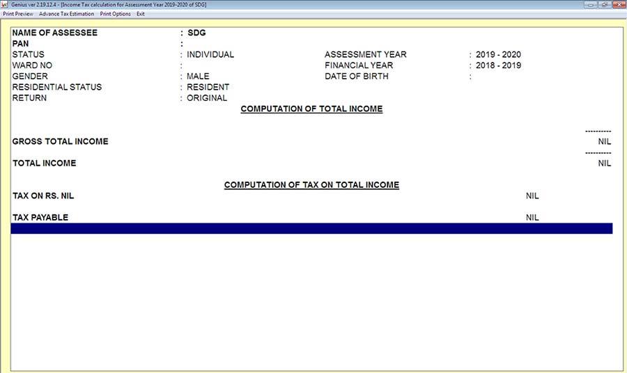 Start Your ITR 1 Filing via Genius Income Tax Software | SAG Infotech