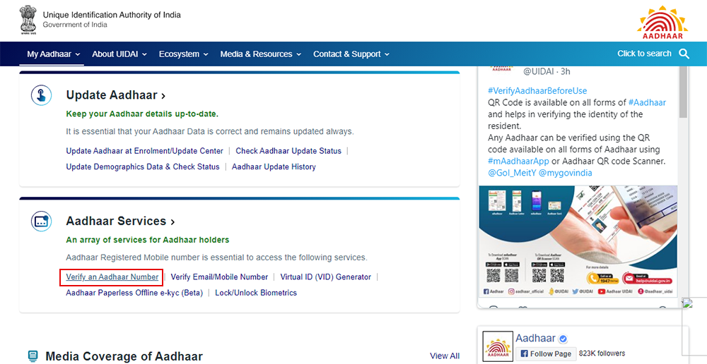 Check Aadhaar Card Number Infoupdate Check Aadhaar Card Number Infoupdate